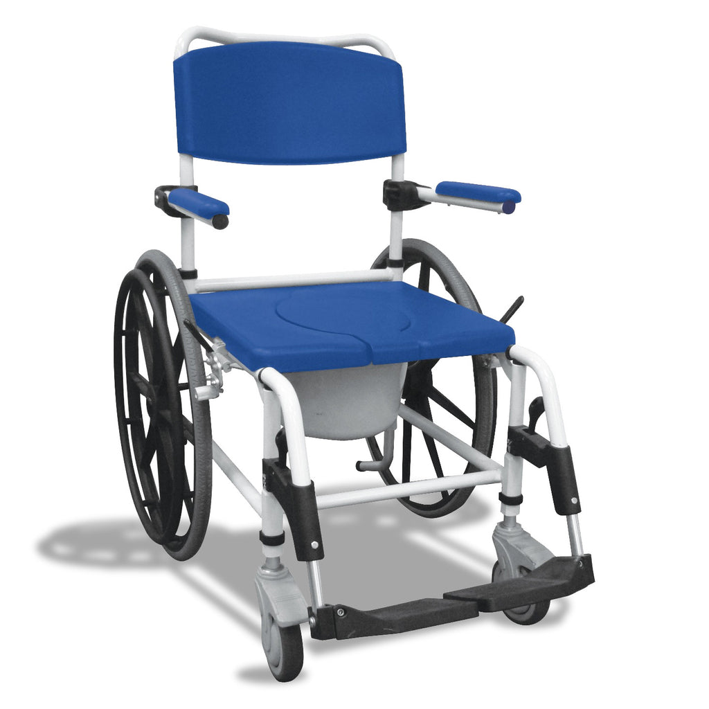 Aluminum Rehab Shower Commode Chair — Maxim Medical Supplies