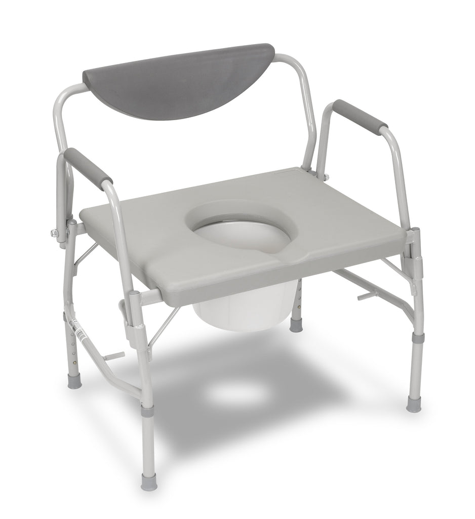 Deluxe Bariatric Drop-Arm Commode — Maxim Medical Supplies
