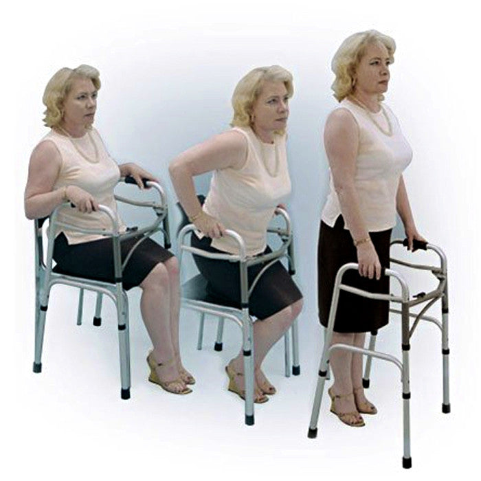 Deluxe Folding Walker, Two Button — Maxim Medical Supplies